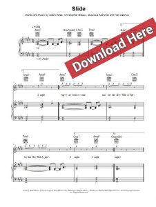 Calvin Harris - Slide ft. Frank Ocean, Migos - Sheet Music & Piano ...
